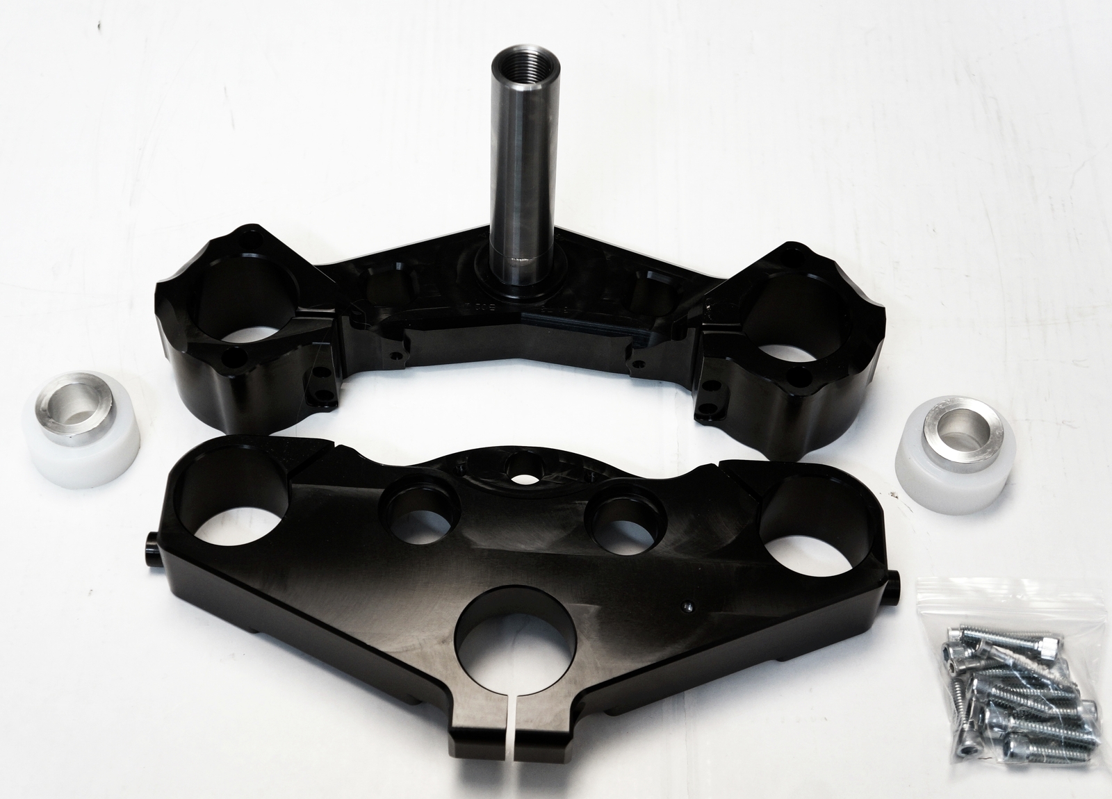 Hawg Halters HHI 49MM Bolt On Triple Trees Kit 23" Wheel Raked Harley ...