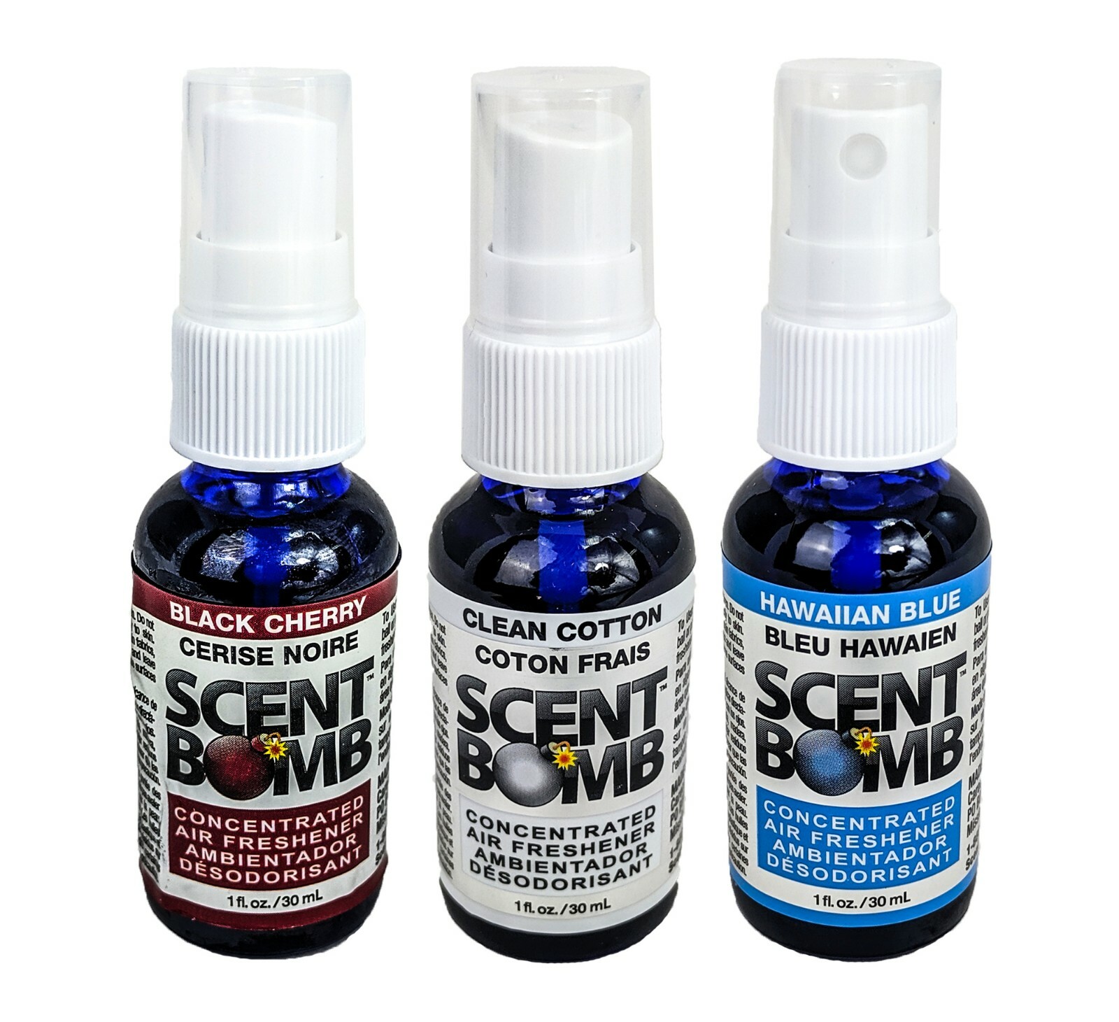 3-Pack Scent Bomb 100% Concentrated Car Air Freshener Sprays, CHOOSE ...