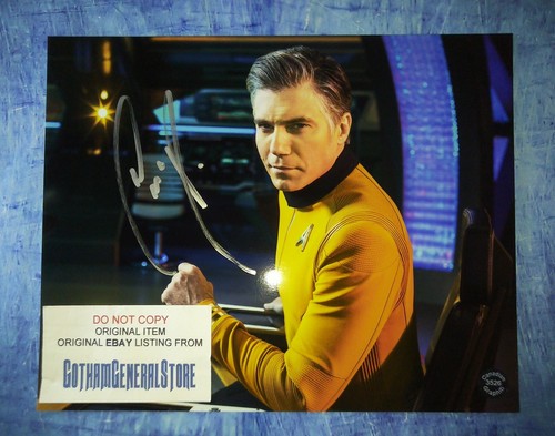 Anson Mount Hand Signed Autograph 8x10 Photo COA Star Trek Captain Pike ...
