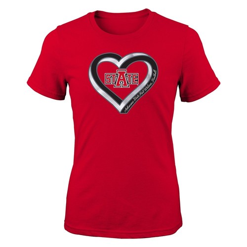 Arkansas State Red Wolves NCAA Youth Red "Infinite Heart" T-Shirt | eBay