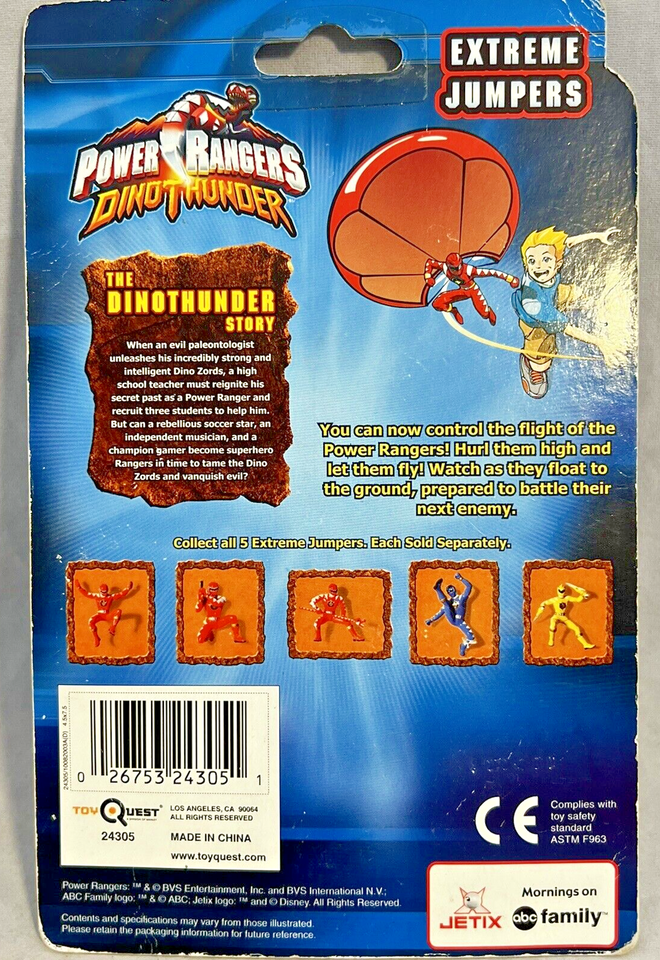 Yellow Power Rangers Dinothunder Extreme Jumper Version 2004 | eBay