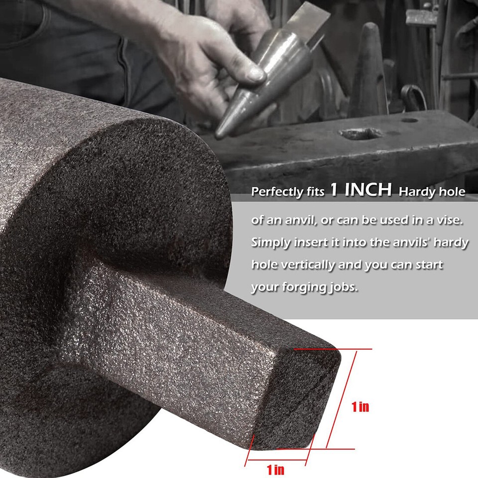 Blacksmith Anvil Mandrel Metal Forming Cone 1" Hardy Tool Vintage Anvil ...