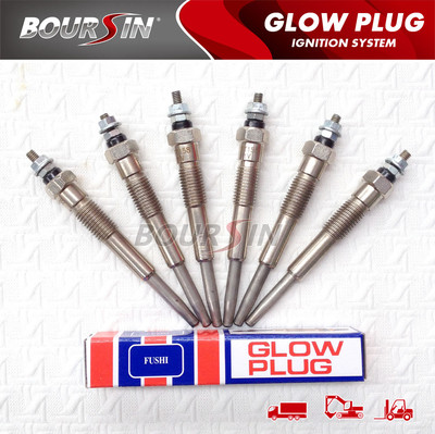 6 PCS, Glow Plug For Toyota Land cruiser HDJ78,79,100 1HD-FTE HZJ75/78/ ...