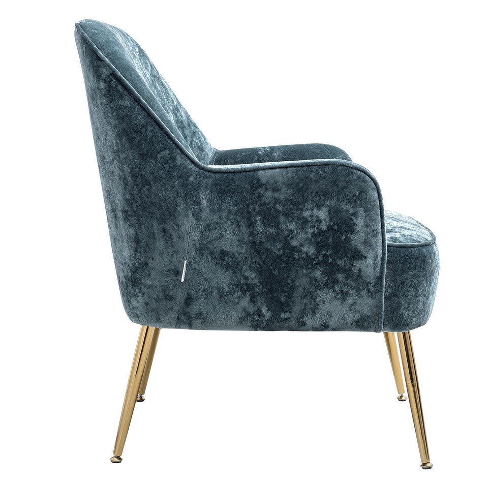 Velvet Scallop Shell Back Tub Chair Armchair Dressing Sofa Stool ...