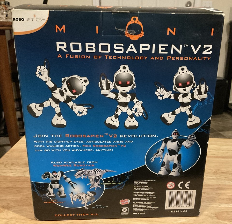Robosapien V2 Mini Electronic 9" Robot Figure 2005 WowWee NEW In Sealed ...