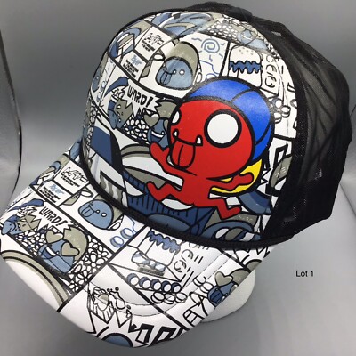 SnapBack Hats, Colorful Animated Drawings, Padded Material, Vented ...