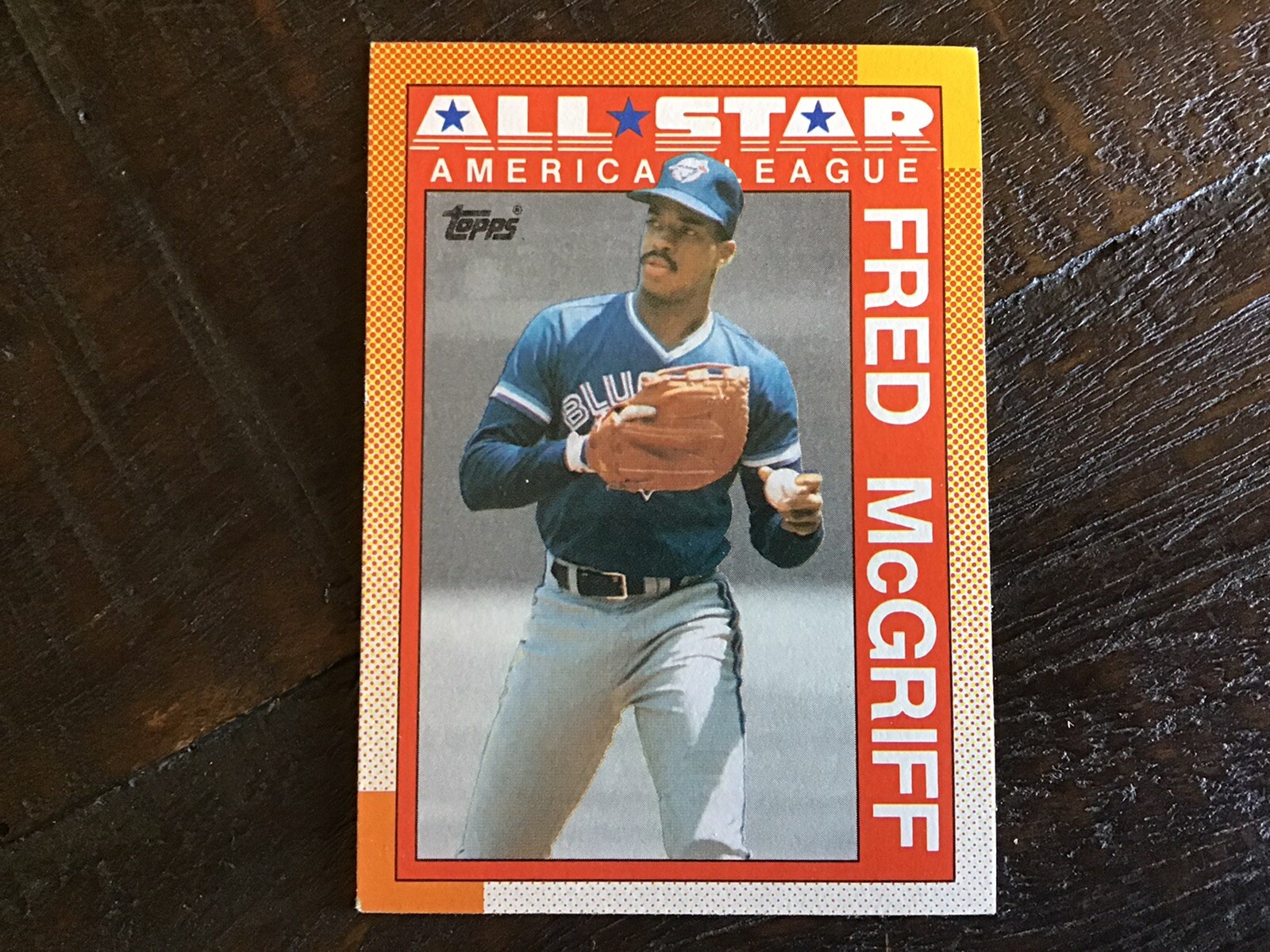 1990 Topps All Star #385 FRED McGRIFF Toronto Blue Jays BASEBALL CARD ...
