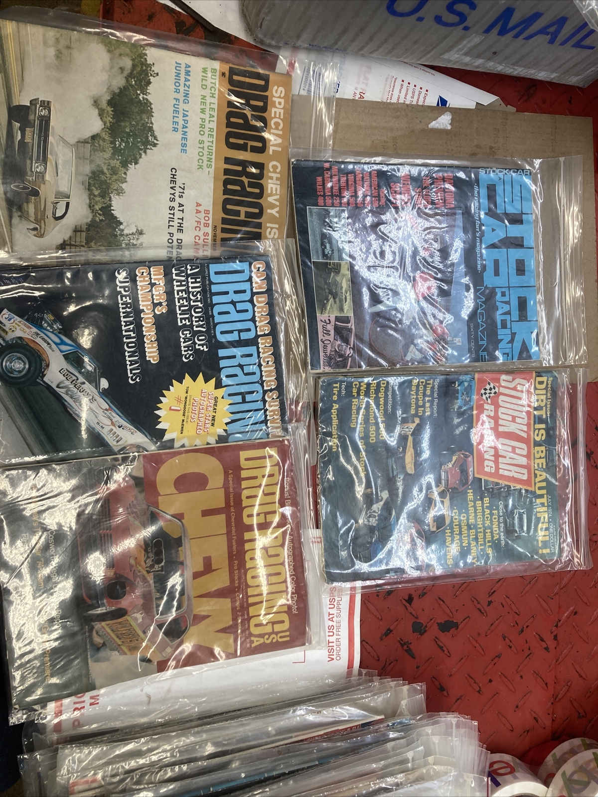 Lot of 5 Drag Racing Car Stock Car Magazines! 1970s! Rare Hot Rod Books ...