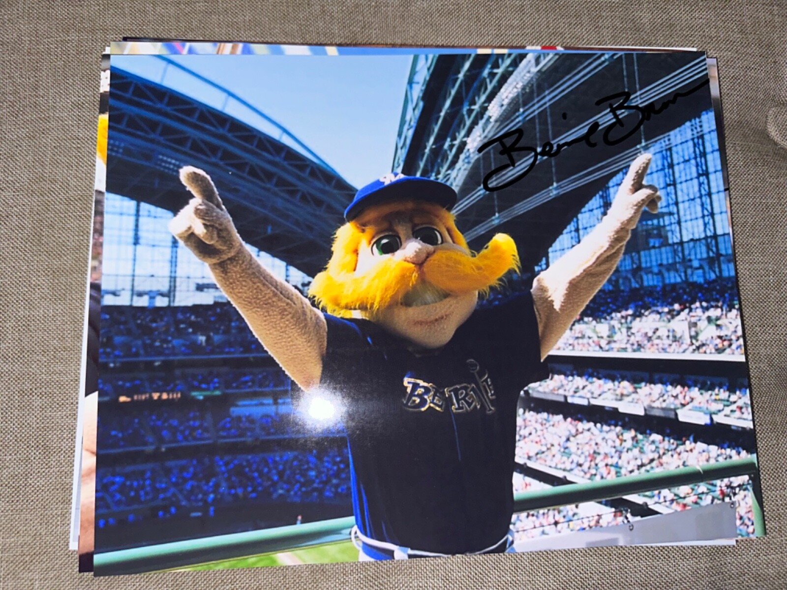 Bernie the Brewer Milwaukee b mascot signed MLB Baseball 8x10 photo | eBay