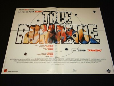 TRUE ROMANCE tony scott QUENTIN TARANTINO BRAD PITT affiche cinema | eBay
