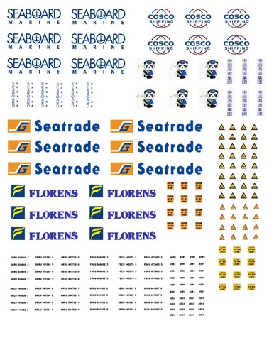 HO Scale Container Decals. " Mixed Containers " | eBay