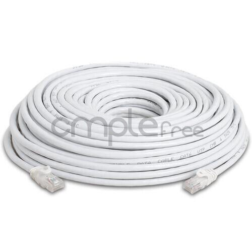 100FT 100 FT RJ45 CAT6 CAT 6 HIGH SPEED ETHERNET LAN NETWORK White ...