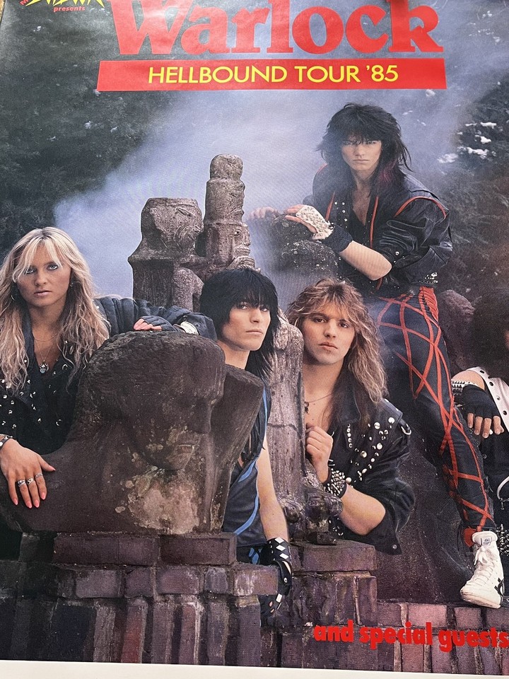 WARLOCK original Hellbound Tour '85 Tourplakat Poster Tourposter Plakat DORO | eBay.de