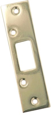 Brass Plated Steel Security Strike, 1-1/4 x 4-7/8 In. - 1012 ...