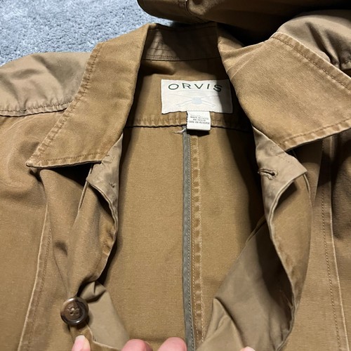 Orvis Chore Coat Mens XL Brown Barn Jacket Button Unlined Canvas Work ...
