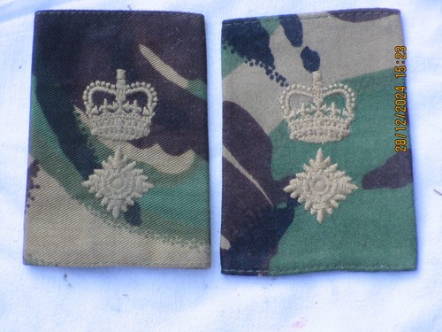 Lieutenant Colonel, Rangschlaufen DPM, Combat Dress,Oberstleutnant,Paar ...