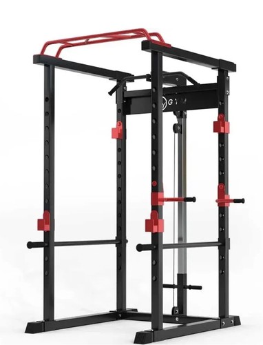 Ultra Fuego Power Cage Multi Functional Power Rack J Hooks Dip Handles ...