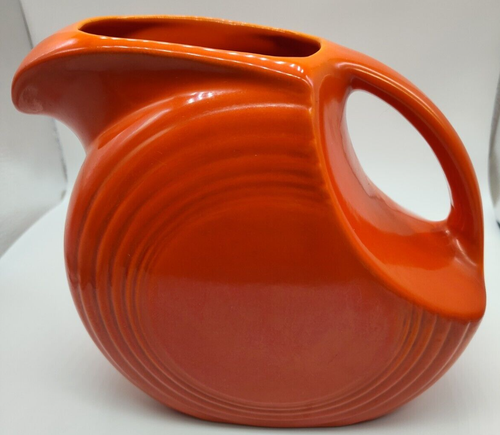 Fiesta Large Orange Disc Pitcher | eBay