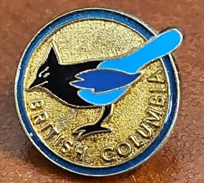 VTG Gold Toned Lapel Hat Pinback British Columbia Blue Jay Pin | eBay