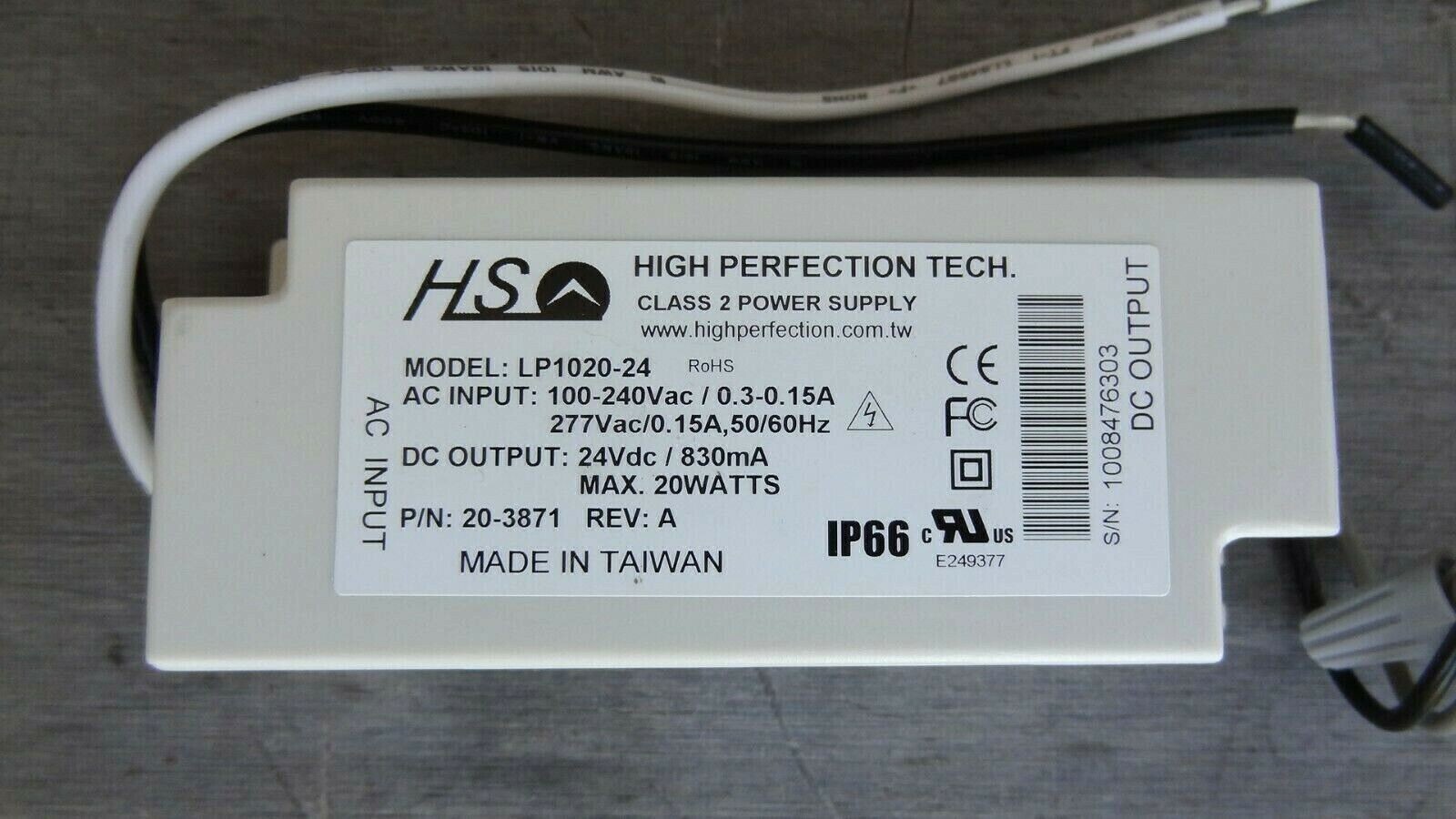 HS High Perfection LP1020-12 Class 2 Power Supply LED Driver DC Output ...