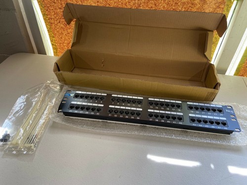 NEW ICC ICMPP0485E Category 5e 48-Port Patch Panel (Black) | eBay