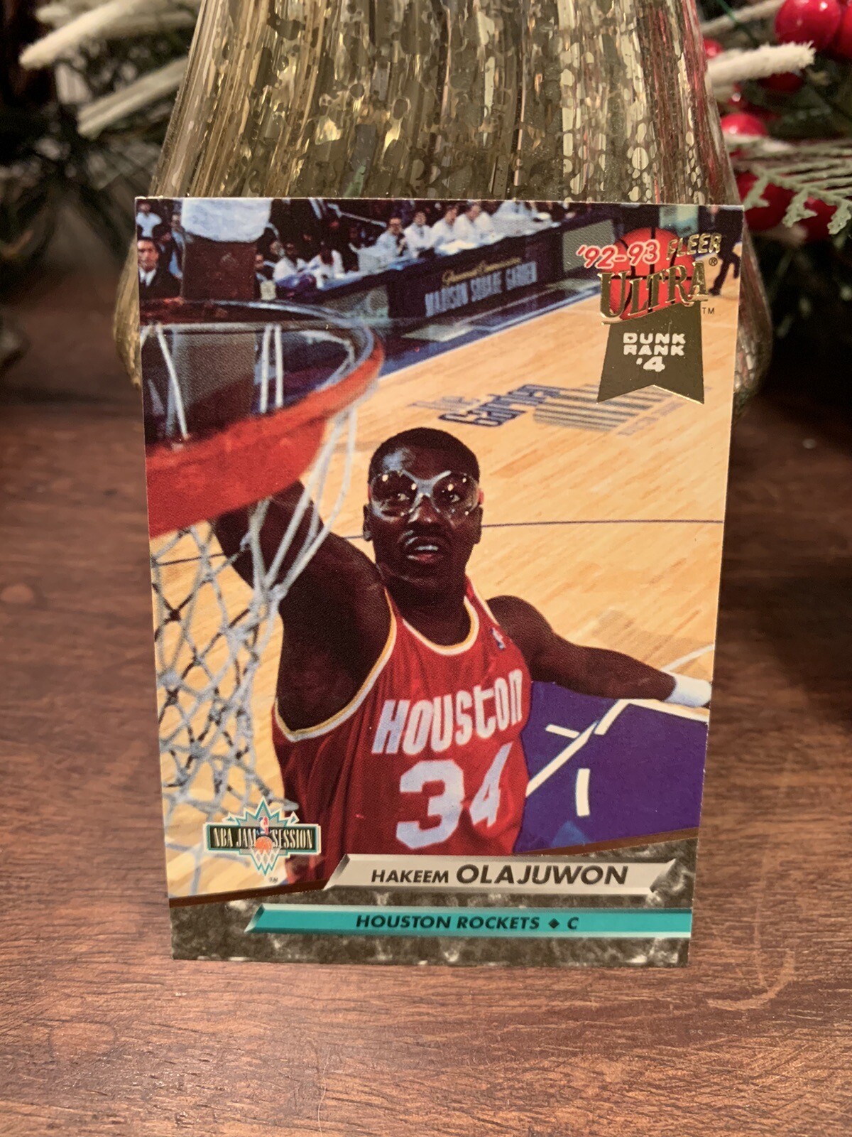Hakeem Olajuwon 1993 Fleer Ultra Dunk Basketball Card #204 | eBay