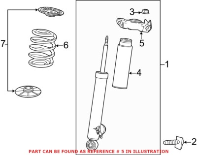 Genuine OEM Rear Right Suspension Shock Absorber Mount For Saab ...