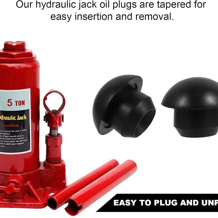 12 PCS Bottle Jack Oil Filler Plugs, Rubber Conical Hydraulic Jack Oil ...