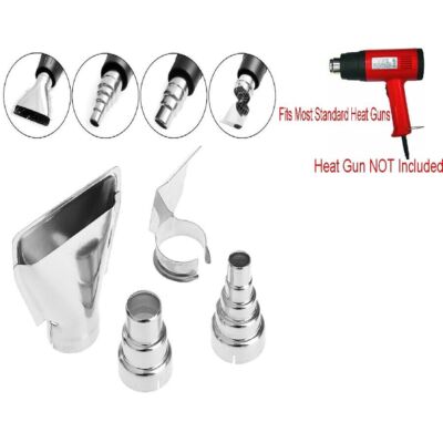4 Piece Nozzle Attachment set for Heat Gun Fits Milwaukee Dewalt Rigid ...