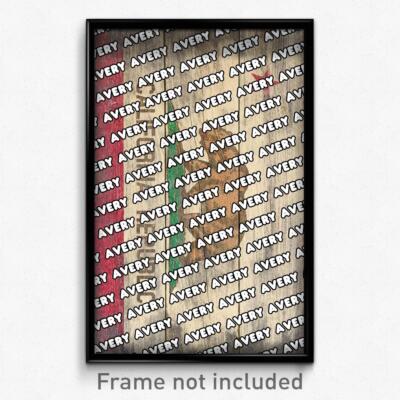 Avery California Poster (CA City Souvenir 11x17 Town Print) | eBay