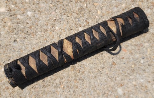 Authentic Antique Samurai Sword Handle TSUKA with SHAKUDO & GOLD ...