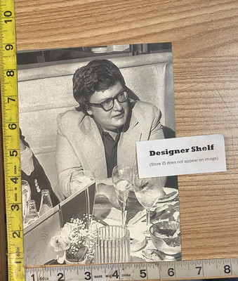 Roger Ebert Film Critic In Suit Seated At Pump Room Restaurant Book Photograph | eBay