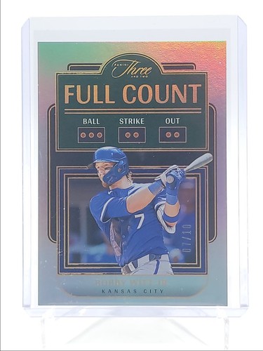 BOBBY WITT JR. 2024 PANINI THREE AND TWO FULL COUNT HOLO GOLD /10 Q1940 ...