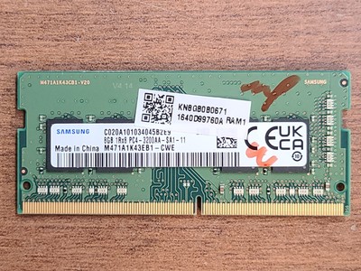 ORIGINAL!! SAMSUNG 8GB 1Rx8 DDR4-3200AA DDR4 SO-DIMM RAM MEMORY ...