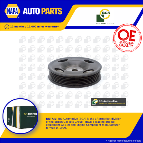 Crankshaft Pulley fits SEAT Belt BGA 03D105255D Genuine Top Quality ...