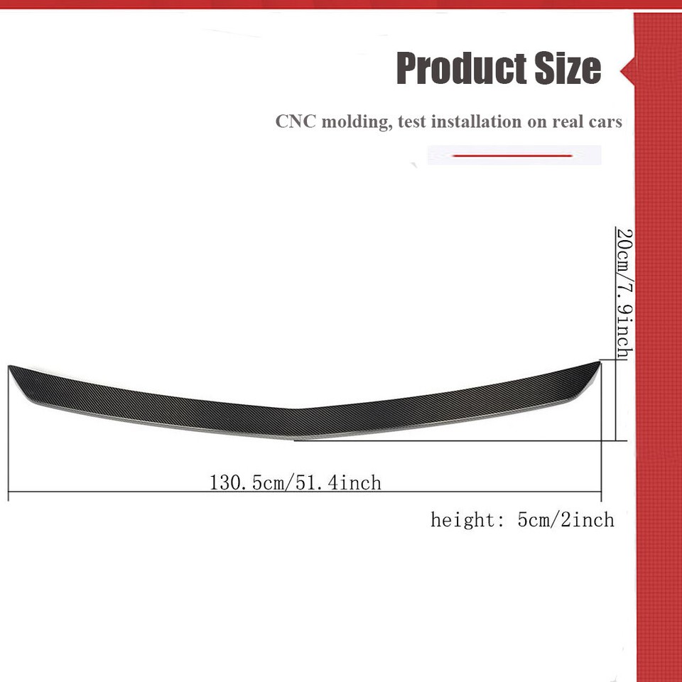 REAL CARBON Rear Trunk Spoiler Wing for Mercedes Benz W212 E63 Sedan ...
