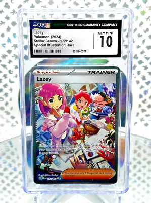 CGC 10 Lacey 172/142 Stellar Crown Secret Illustration Rare Pokemon ...