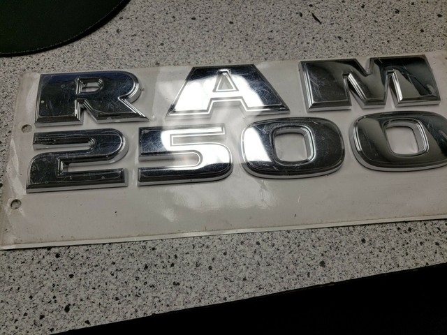 Dodge RAM 2500 Heavy Duty Door Badge Nameplate Emblem Decal Chrome ...
