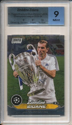 CARD #5 ZIDANE ZINEDINE TOPPS STADIUM CLUB CHROME UCL 2023-24 MTG NO ...
