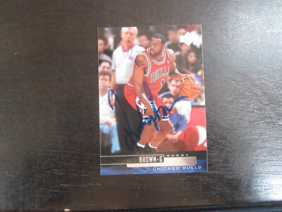 1999-00 Upper Deck # 17 Randy Brown Autograph Signed Auto Card (B ...