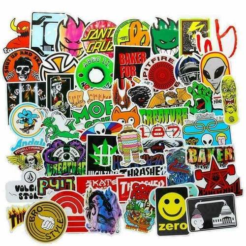 100Pcs Stickers Bomb Vinyl Roll Car Skate Skateboard Laptop Luggage ...