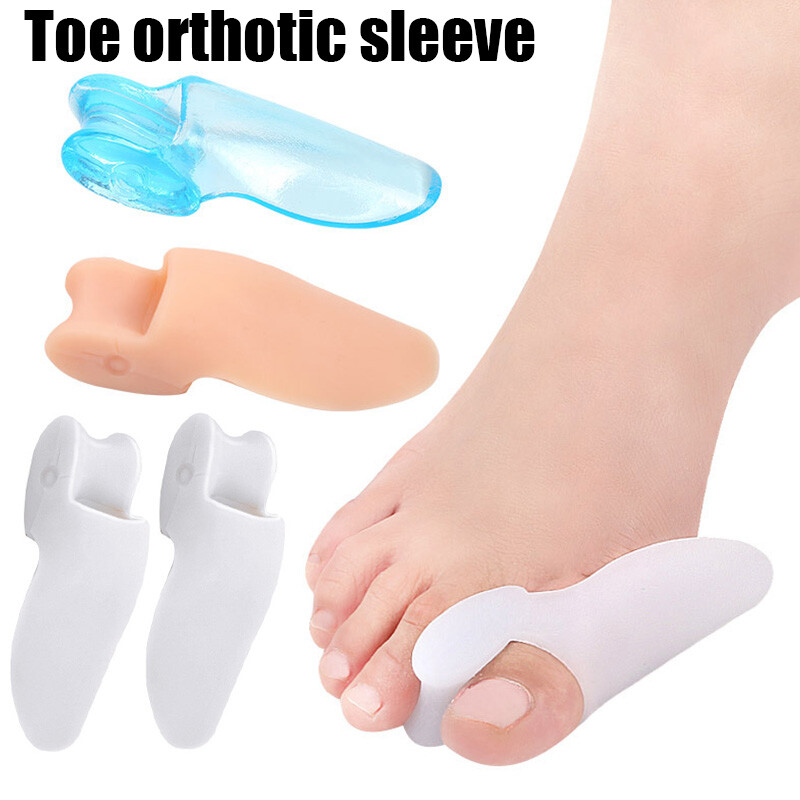 1 Pair Silicone Gel Bunion Toe Corrector Orthotics Straightener Separator Pain ! | eBay