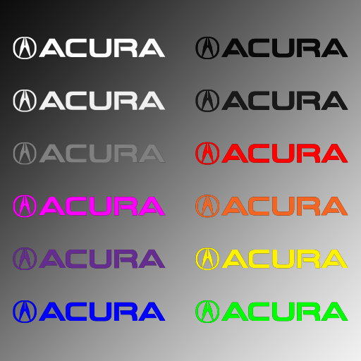 4x Door Handle Decal Sticker for ACURA TSX TL TLX RL MDX RDX Vtec | eBay