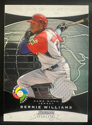 2009 Bowman Sterling World Baseball Classic Relics Bernie Williams #BCR ...