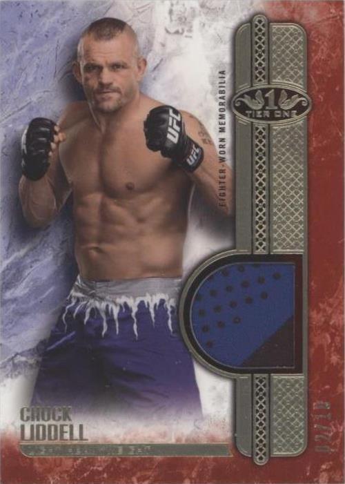 2017 Topps UFC Knockout - Tier One Relics Chuck Liddell #T1R-CL Red /10 ...