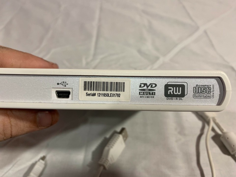 MEMOREX 8X SLIM DVD MULTI-FORMAT WHITE EXTERNAL MRX-650LE V3 RECORDER ...