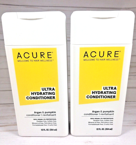 ACURE Conditioner Argan Pumpkin Ultra Hydrating Hair 12oz Vegan 2 ...