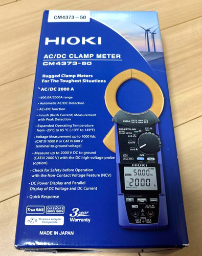 HIOKI CM4373-50 Clamp Meter AC/DC True RMS Multimeter 1000A Industrial ...