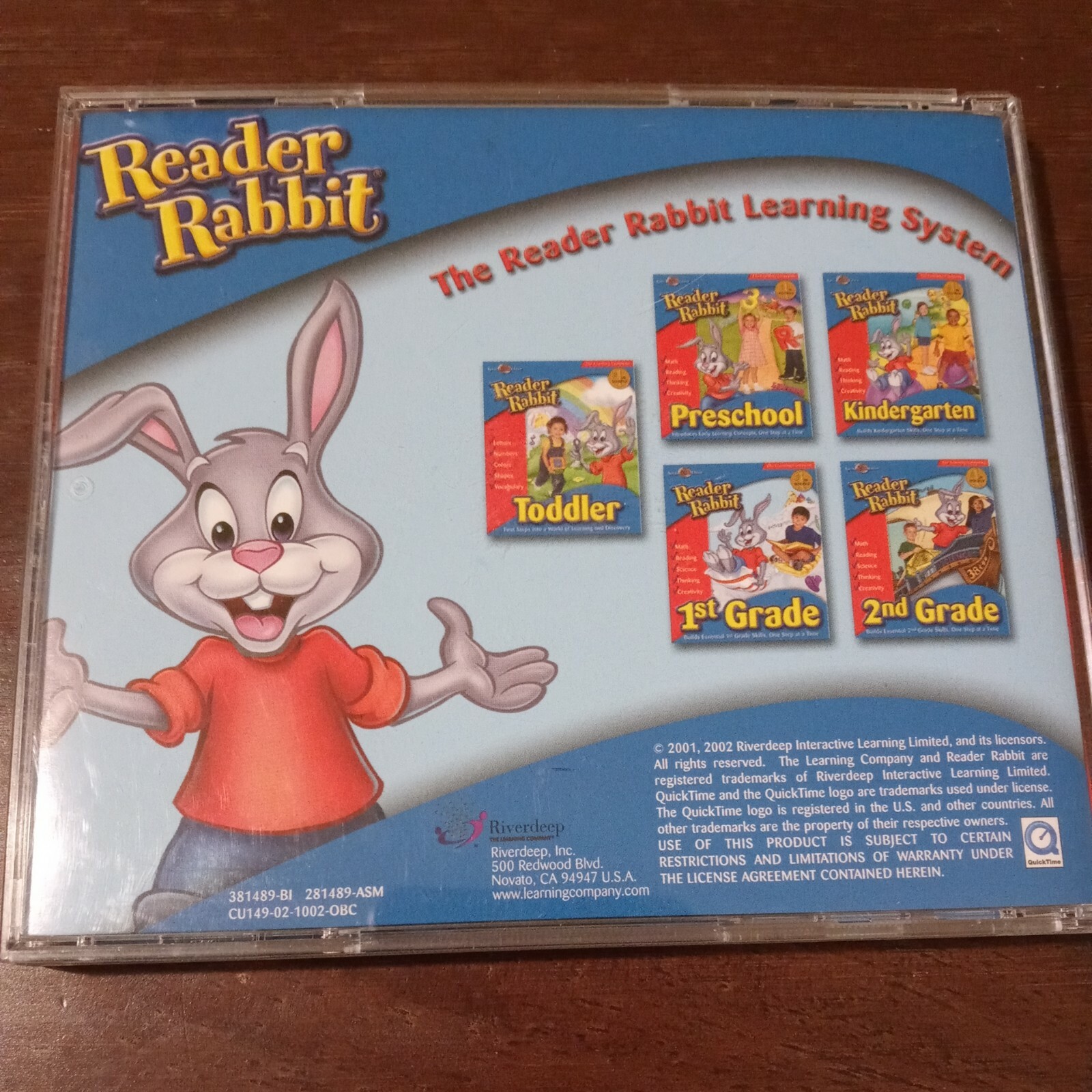 Reader Rabbit 2nd Grade 2002 (Windows/Mac, 2002) PC CD ROM 772040815875 ...