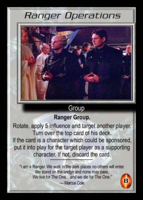Babylon 5: Ranger Operations [Lightly Played] from set The Shadows B5 ...